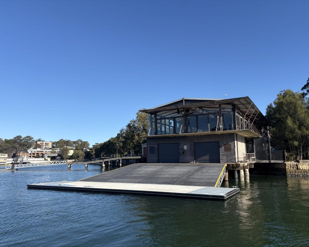 Glebe Boatshed Rowing Pontoon - Marine Structures