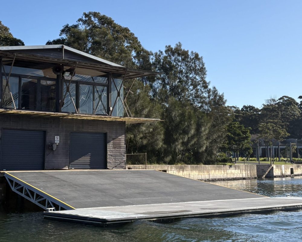 Glebe Boatshed Rowing Pontoon - Marine Structures