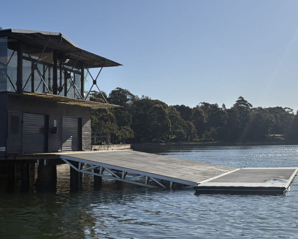 Glebe Boatshed Rowing Pontoon - Marine Structures